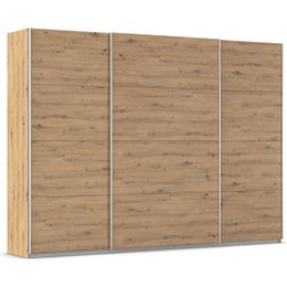 Schwebetürenschrank Rauch "Kleiderschrank Schrank Garderobe AGORDO mit Dekor- oder Hochglanzfront" Schränke Gr. B/H/T: 315 cm x 229 cm x 62 cm, 3 St., braun (eiche artisan) durchdachte Innenausstattung, in 4 Breiten und 2 Höhen MADE IN GERMANY