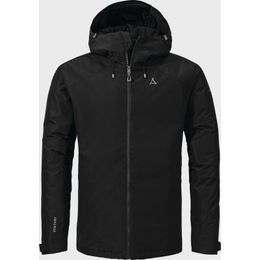 Schöffel SCHÖFFEL Outdoorjacke »Hiking Ins Jacket Style Wildkar MNS« mit Kapuze 9990 - schwarz 50 50 Wasserdicht & atmungsaktiv dank 2-Lagen VENTURI Membrane