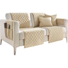 unisex Wohnprogramm beige, Gr&ouml;&szlig;e 40x40 cm - Kissenh&uuml;lle
