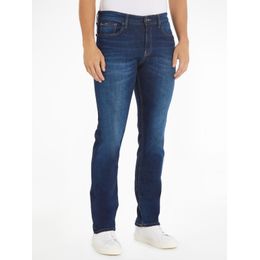 Straight-Jeans Tommy Jeans "RYAN" Gr. 31, Länge 34, blau (dark comfort) Herren Jeans mit Elasthan für einen bequemen Sitz