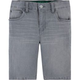 Jeansshorts LEVI'S KIDS "LVB SLIM FIT LT WT ECO SHORTS" Gr. 10 (140), N-Gr, grau (graphite pencil, no destruct) Jungen Jeans for BOYS