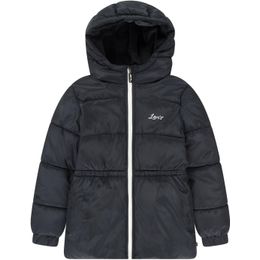 Winterjacke LEVI'S KIDS "LVG THIGH LENGTH PUFFER" Gr. 10 (140), schwarz (caviar) Mädchen Jacken for GIRLS