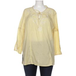 Ulla Popken Damen Bluse, gelb, Gr. 46