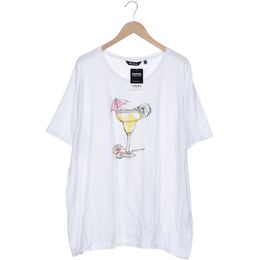 Ulla Popken Damen T-Shirt, weiß, Gr. 58