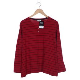 Ulla Popken Damen Langarmshirt, bordeaux, Gr. 46