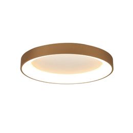 LED-Deckenlampe Niseko II CCT Fernbedienung Ø50cm goldfarben