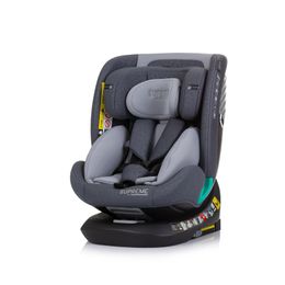 Chipolino i-Size Kindersitz Supreme (40-150 cm) verstellbar 360&deg; drehbar Isofix grau