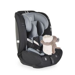 Moni Kindersitz i-Size Start (76-150cm) Kopfst&uuml;tze verstellbar, Kuscheltier grau