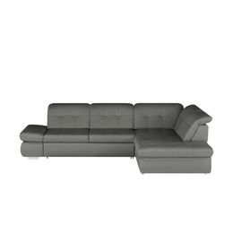 Lounge Collection Ecksofa Leder Spencer ¦ grau ¦ Maße (cm): B: 323 H