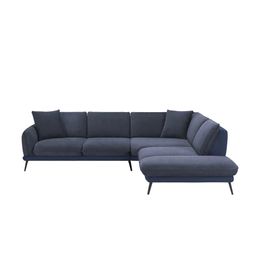 Medium Ecksofa Romance ¦ blau ¦ Maße (cm): B: 310 H: 86 T: 253