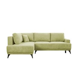 Höffner Ecksofa Lima ¦ grün ¦ Maße (cm): B: 169 H: 90 T: 246