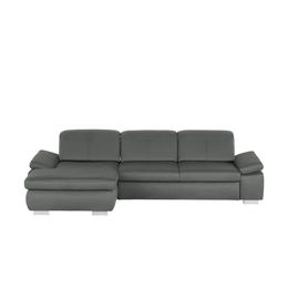 Lounge Collection Ecksofa aus Mikrofaser Kathrin ¦ grau ¦ Maße (cm):