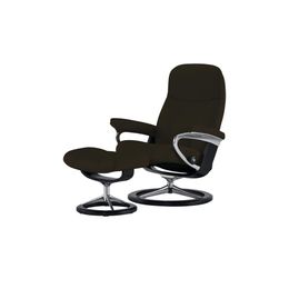 stressless Relaxsessel mit Hocker Leder Consul L ¦ braun ¦ Maße (cm):