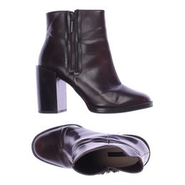 Zara Damen Stiefelette, bordeaux, Gr. 37