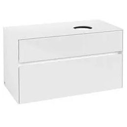 Villeroy & Boch Villeroy und Boch Collaro Waschtischunterschrank C04000DH 100 x 54,8 x 50 cm, Waschtisch rechts, Glossy White