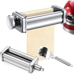 Nudelroller und Spaghettischneider für KitchenAid-Mixer, einschließlich Fettuccine-Schneider, Spaghetti-Rollenschneider, Nudelroller