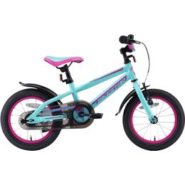 Kinderfahrrad Bikestar "Urban Jungle" Gr. 20, blau (türkis, beere), Fahrräder, Kinder, 20cm, 14 Zoll (35,56cm)