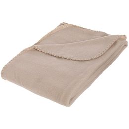 Fleecedecke - Fleece - beige - 125x150 cm Atmosphera Créateur D'intérieur