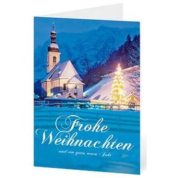 Luma Weihnachtskarte Kirche DIN B6