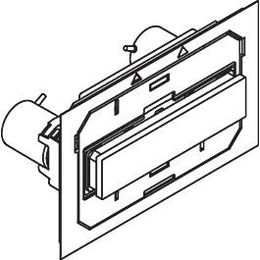 HEWI S 50 Betätigungsplatte 66246 für WC - Module, weiß, manuell