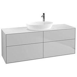 Villeroy & Boch Villeroy und Boch Finion Waschtischunterschrank F97100GJ 160x60,3cm, Abdeckplatte white matt, Light grey matt