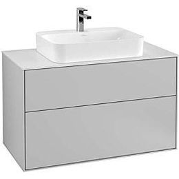 Villeroy & Boch Villeroy und Boch Finion Waschtischunterschrank G35100GJ 100x60,3cm, Emotion, Abdeckplatte white matt, Light grey matt