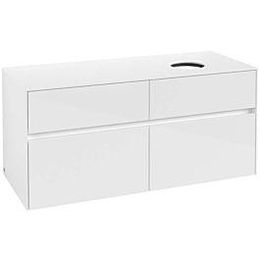 Villeroy & Boch Villeroy und Boch Collaro Waschtischunterschrank C04300DH 120 x 54,8 x 50 cm, Waschtisch rechts, Glossy White