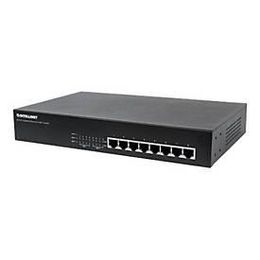 IC INTRACOM Intellinet 8-Port Gigabit Ethernet PoE+ Switch, 8 x PoE ports, IEEE 802.3at/af Power-over-Ethernet (PoE+/PoE), Endspan, Desktop, Box - Switch - 8 Anschlüsse - an Rack montierbar