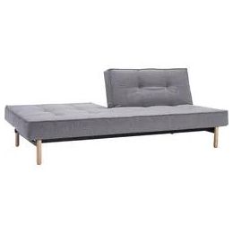 Schlafsofa INNOVATION LIVING TM "Splitback, Schlafsofa, 3-Sitzer, Gästebett" Sofas Gr. B/H/T: 210 cm x 79 cm x 96 cm, Struktur grob MIXED DANCE, grau (grey) Schlaffunktion, stylisch, komfortabel und bequem, Mehrfunktionssofa