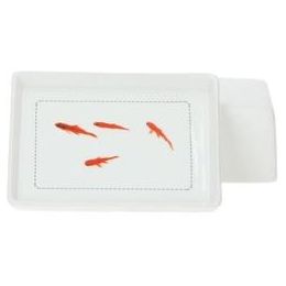 Räder räder Breakfast Butterdose Butter bei die Fische Porzellan 13,5x10,5 cm