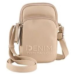 Tom Tailor DENIM Damen Maxime Smartphone Tasche, beige, Uni, Gr. ONESIZE