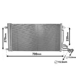 Van Wezel Kondensator, Klimaanlage für SKODA VW SEAT AUDI 6R0820411H 6R0820411A 6C0816411C 49005038