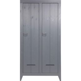 Garderobenschrank Woood "Kluis" Schränke grau H 190 cm x B 95 T 44