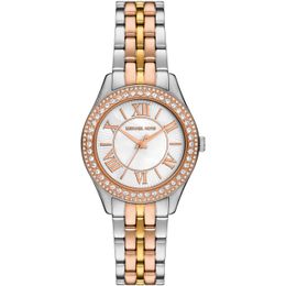 Quarzuhr Michael Kors "MINI HARLOWE" Armbanduhren goldfarben (silberfarben, roségoldfarben, goldfarben) Damen Armbanduhr, Damenuhr, Edelstahlarmband, analog