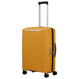 Hartschalen-Trolley Samsonite "UPSCAPE 68" Gr. B/H/T: 47 cm x 68 cm x 28 cm 75 l, gelb (yellow) Koffer Trolley, Reisegepäck Reisekoffer Hartschalenkoffer TSA-Zahlenschloss