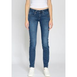 Skinny-fit-Jeans Gang "94NELE" Gr. 31 (40), N-Gr, blau (starless heaven) Damen Jeans