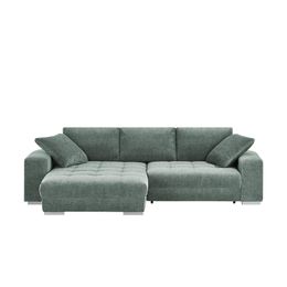 bobb Ecksofa mit Schlaffunktion Caro ¦ blau ¦ Maße (cm): B: 305 H: 8