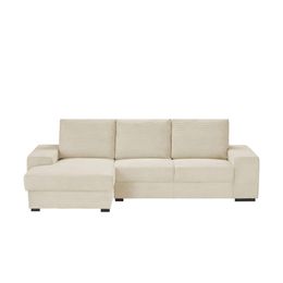 Höffner Ecksofa Renée ¦ creme ¦ Maße (cm): B: 276 H: 92 T: 146