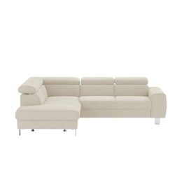 U.N.O uno Ecksofa Los Angeles ¦ creme ¦ Maße (cm): B: 249 H: 72 T: 207