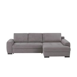 bobb Ecksofa in kuscheligem Cordstoff Soumia ¦ grau ¦ Maße (cm): B: 2