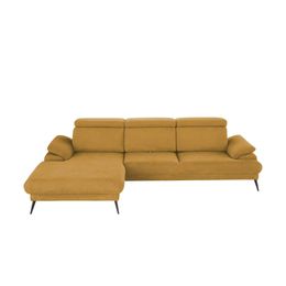 switch Ecksofa Sicilia ¦ gelb ¦ Maße (cm): B: 290 H: 101 T: 187