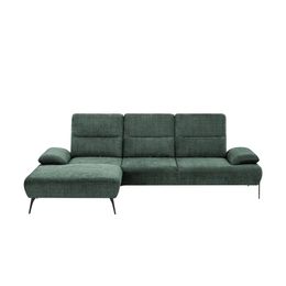 switch Ecksofa Cesar ¦ grün ¦ Maße (cm): B: 290 H: 102 T: 183