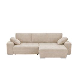 bobb Ecksofa mit pflegeleichtem Bezugsstoff Caro II ¦ beige ¦ Maße