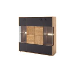 Höffner Highboard Lavia ¦ holzfarben ¦ Maße (cm): B: 124 H: 121 T: 37