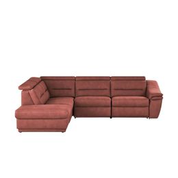 meinSofa Ecksofa Ivonne-S ¦ rot ¦ Maße (cm): B: 294 H: 84 T: 245