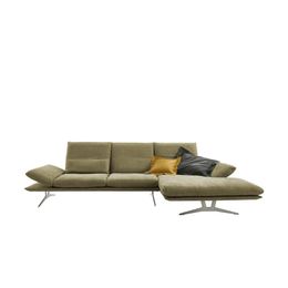 Koinor Ecksofa aus Flachgewebe Francis ¦ grün ¦ Maße (cm): B: 314 H: