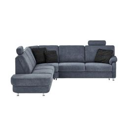 meinSofa Ecksofa Ole-S ¦ blau ¦ Maße (cm): B: 287 H: 91 T: 269