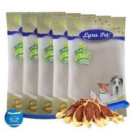 5 kg LYRA PET® Kaninchenohren gefüllt mit Huhn + Ballschleuder