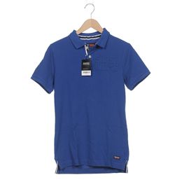 Superdry Herren Poloshirt, blau, Gr. 48