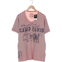 CAMP DAVID Herren T-Shirt, pink, Gr. 56